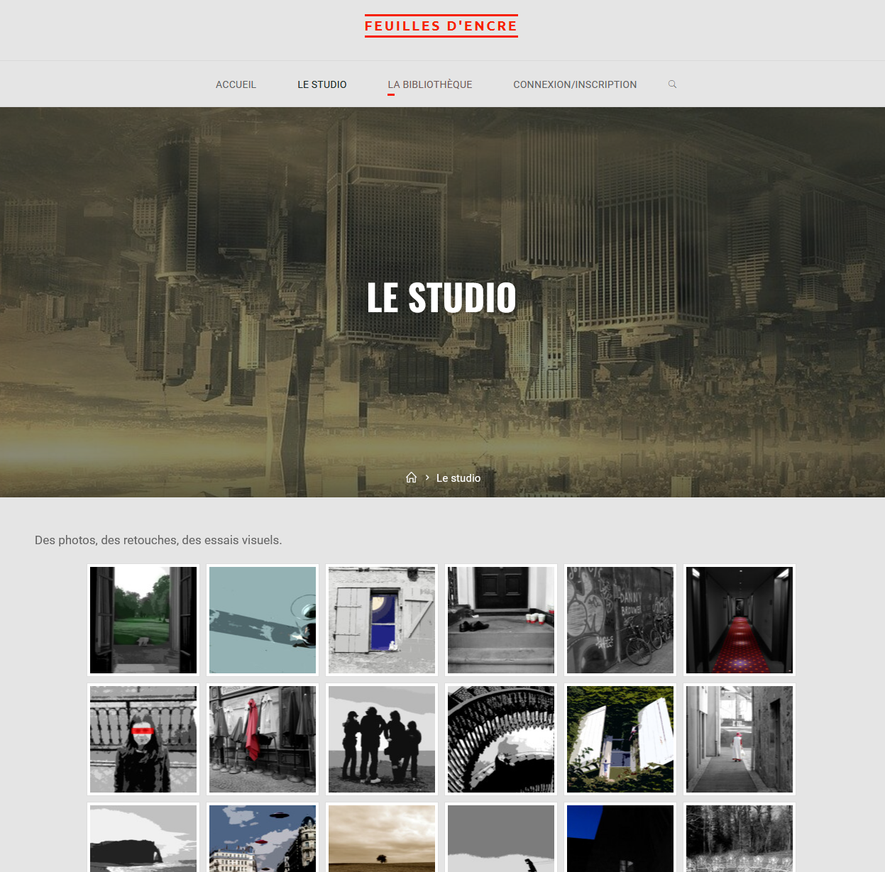 Feuilles d'encre - Thomas Dev Web